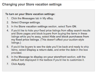 eBay Selling Coach: Will Using eBay's Vacation Setting Hurt my Store ...