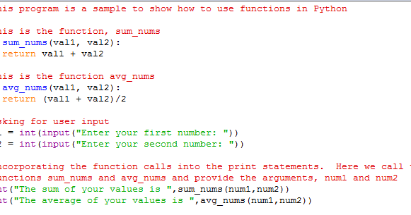 Python Advanced #2 - Functions