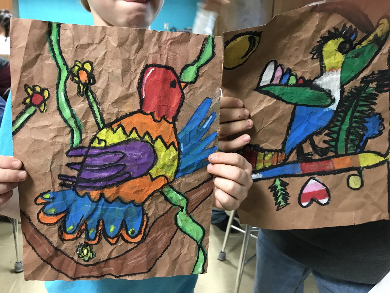 Elements of the Art Room: 3rd grade Amate Bark Painting