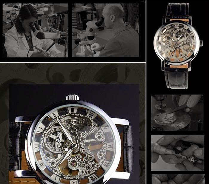 Famous Brand Winner Luxury Fashion Casual Stainless Steel Men ...