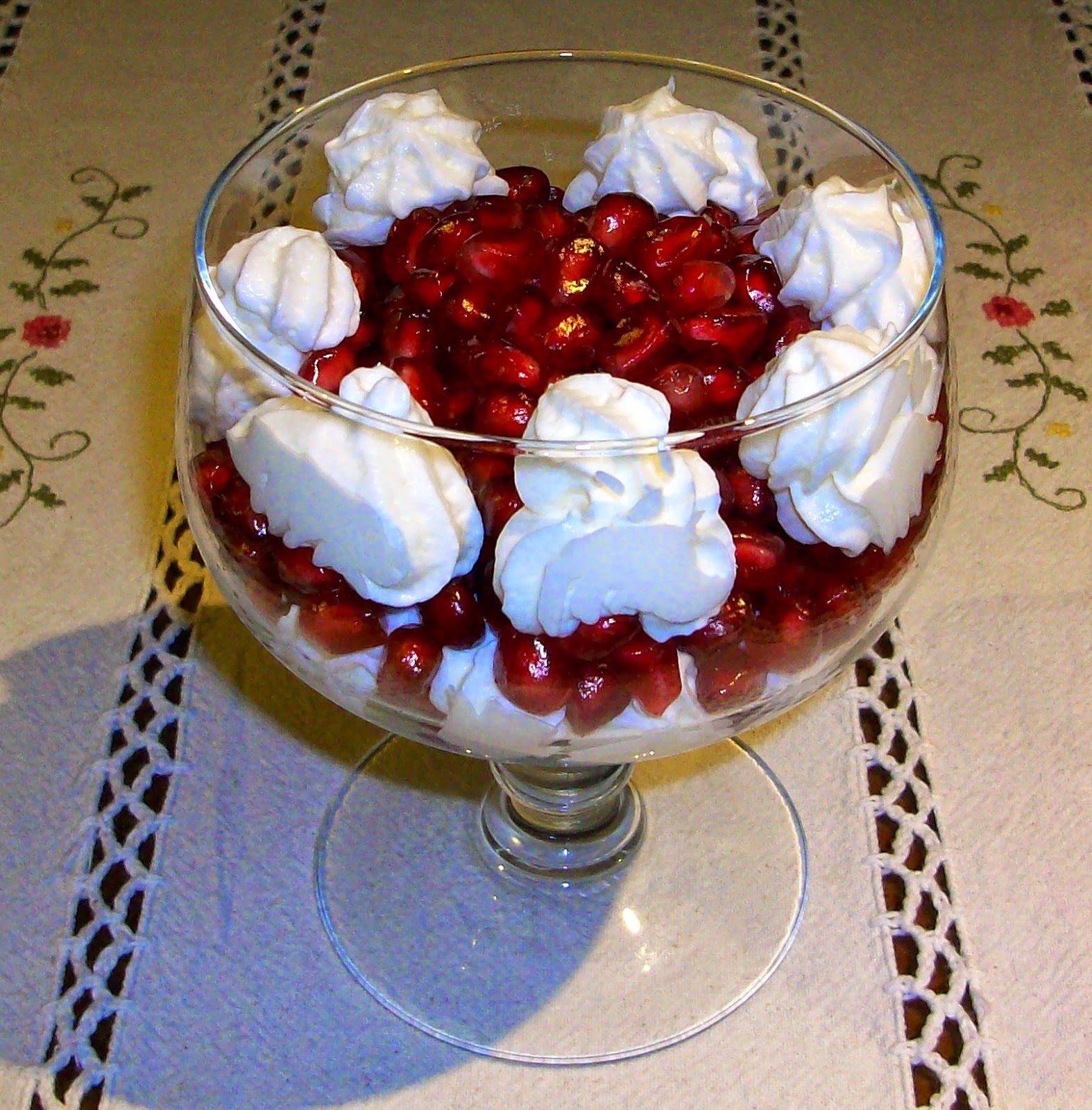 RECETAS DE MI MADRE Y MIAS: Copa de granada con nata