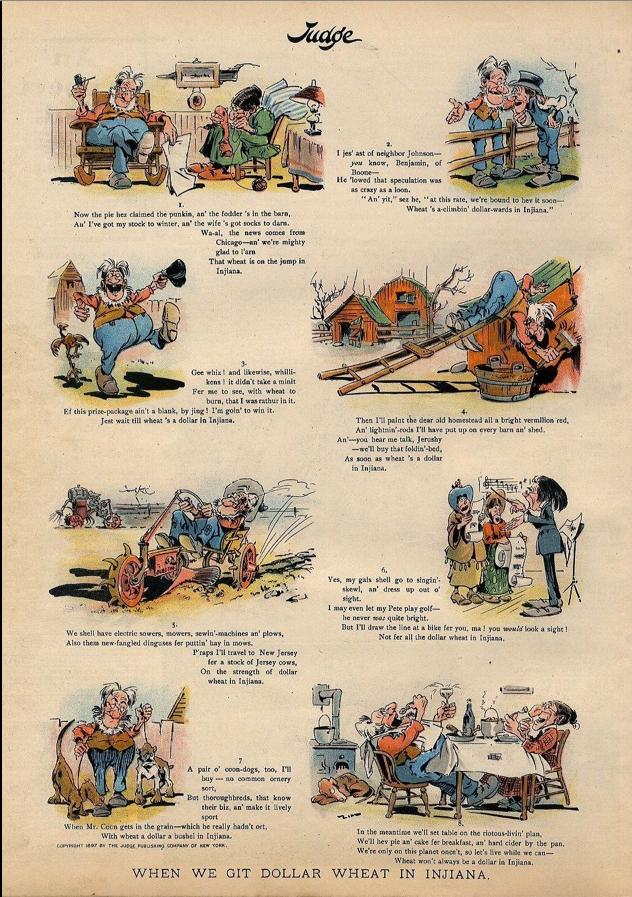 Indiana Illustrators and Hoosier Cartoonists: A Cartoon for Harvest Time