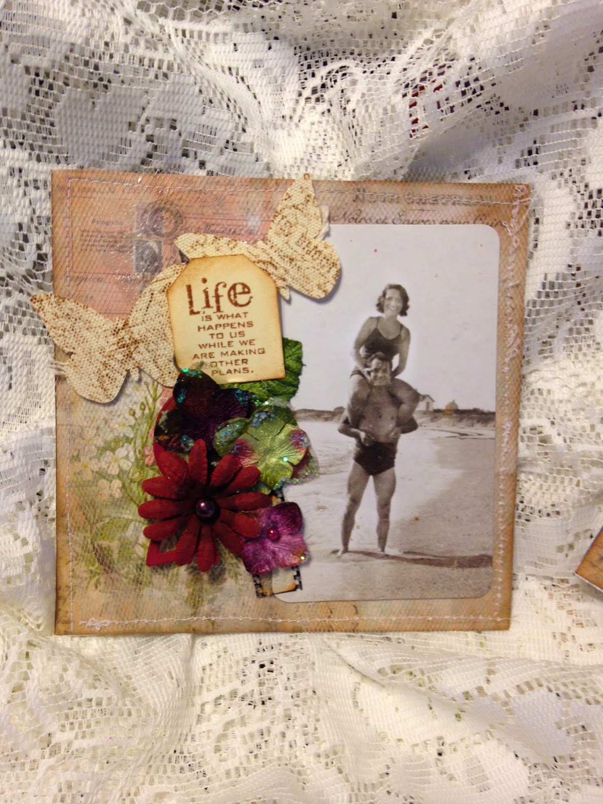 Okienurse's Paper and Ink Therapy: 6x6 Butterfly Journal Pages