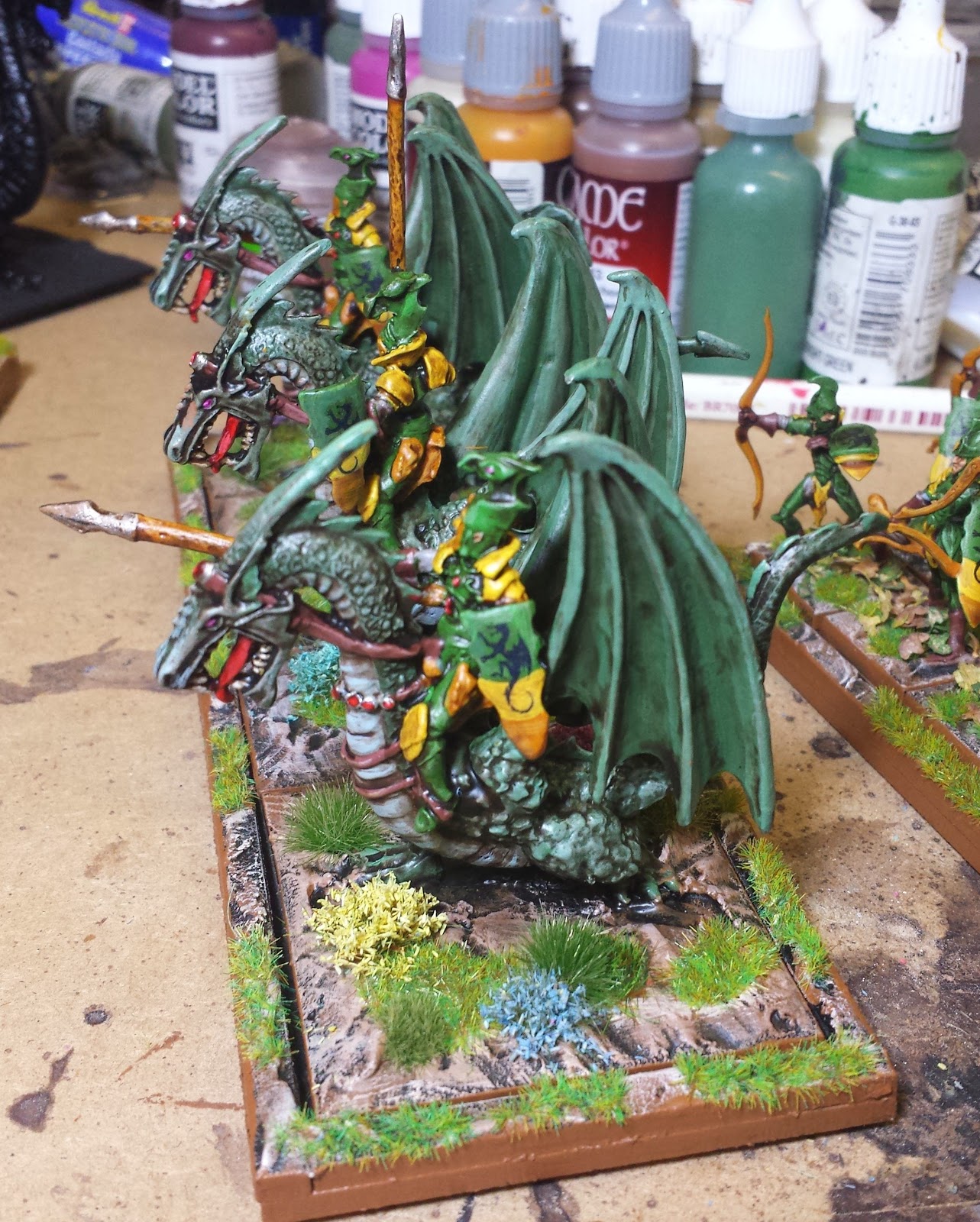 Yith's Wargaming Blog: Kings of War Elf Army - Drakon Riders
