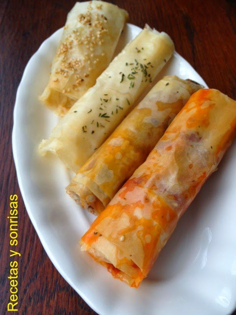ROLLITOS DE PASTA FILO VARIADOS