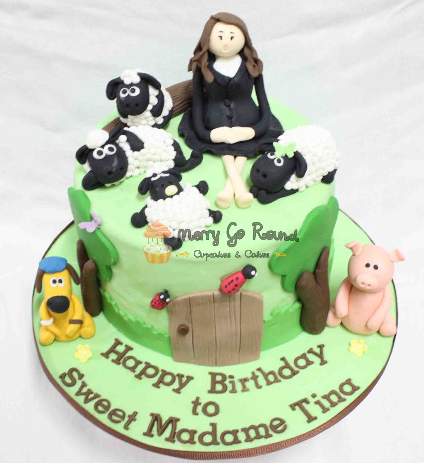 Merry Go Round - Cupcakes & Cakes: Shaun The Sheep Birthday Cake!!