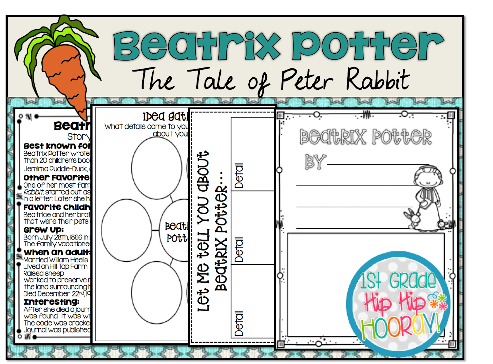 1st Grade Hip Hip Hooray!: Beatrix Potter Author and Artist ... FREE