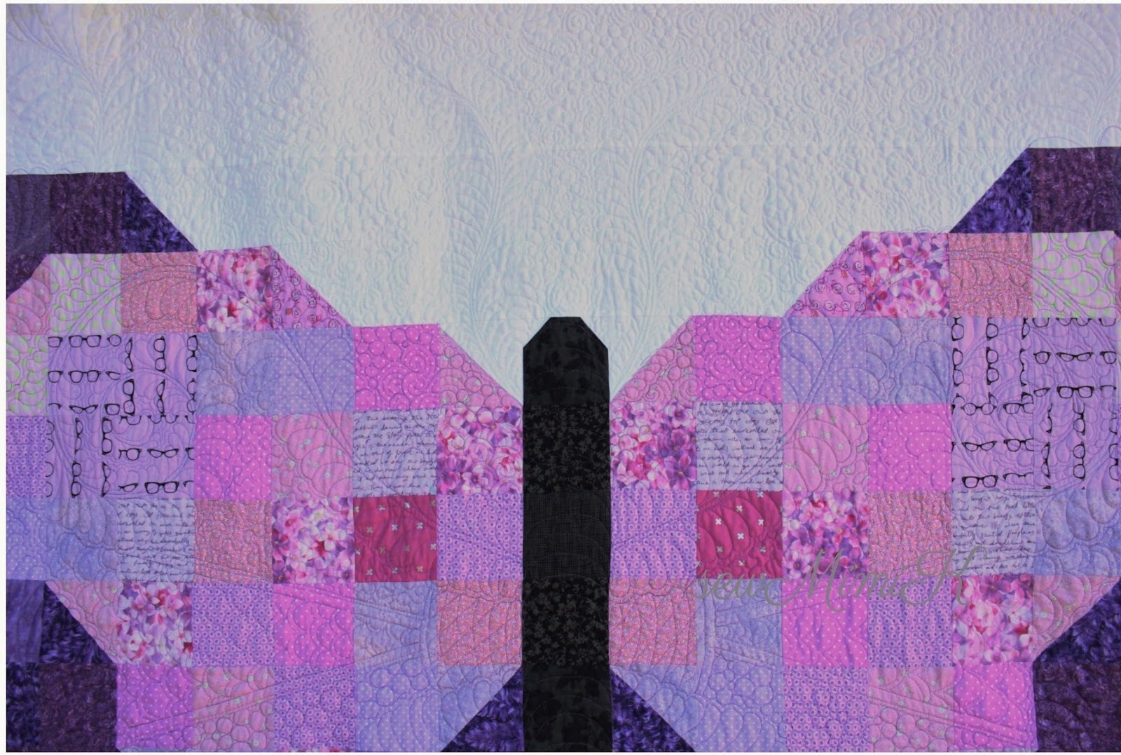 Purple butterfly quilt | Sew Mimi.K