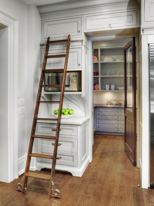 Peonies + Brass: library ladders in the kitchen, and other bourgeois ...