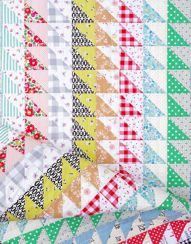 Red Pepper Quilts: Half Square Triangles Galore ~ A Finished Quilt