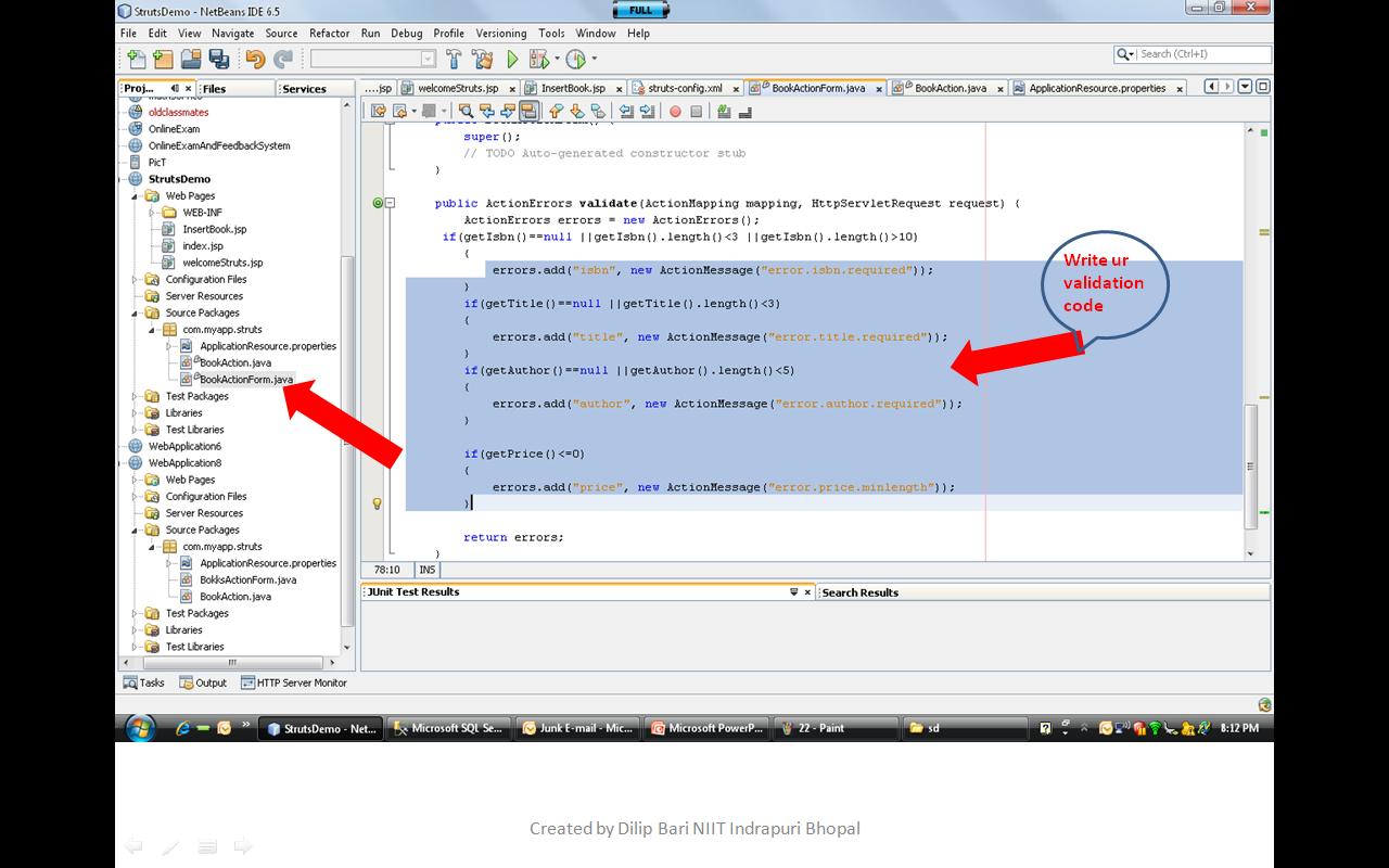 How To Create Struts Application Using Netbeans