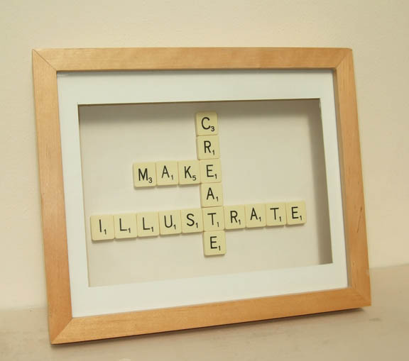Make, Create & Illustrate!!: Scrabble anyone?