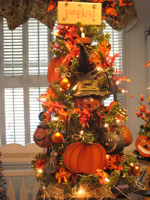 Country Creations By Denise: New Starlight Pumpkins Halloween Tree