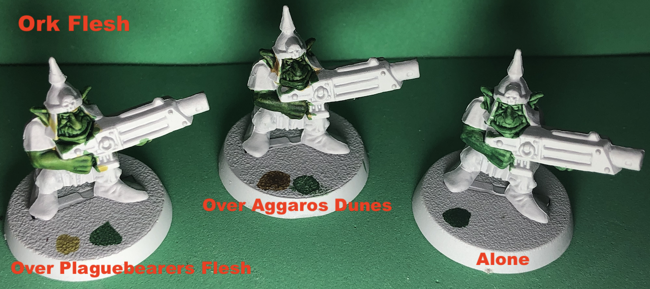 Dale's Wargames: Contrast Paints for Painting Ork Skin