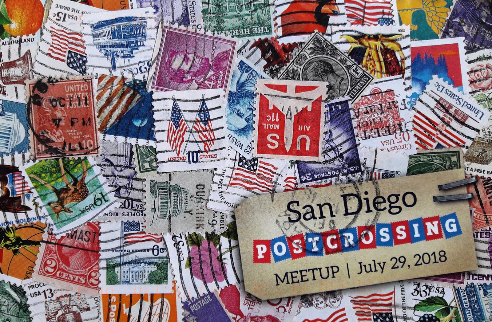 Namaste Postcards: USA: Postcrossing Meetup, San Diego