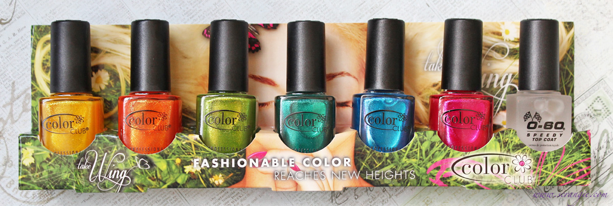 Scrangie: Color Club Take Wing Collection Summer 2012 Swatches and Review