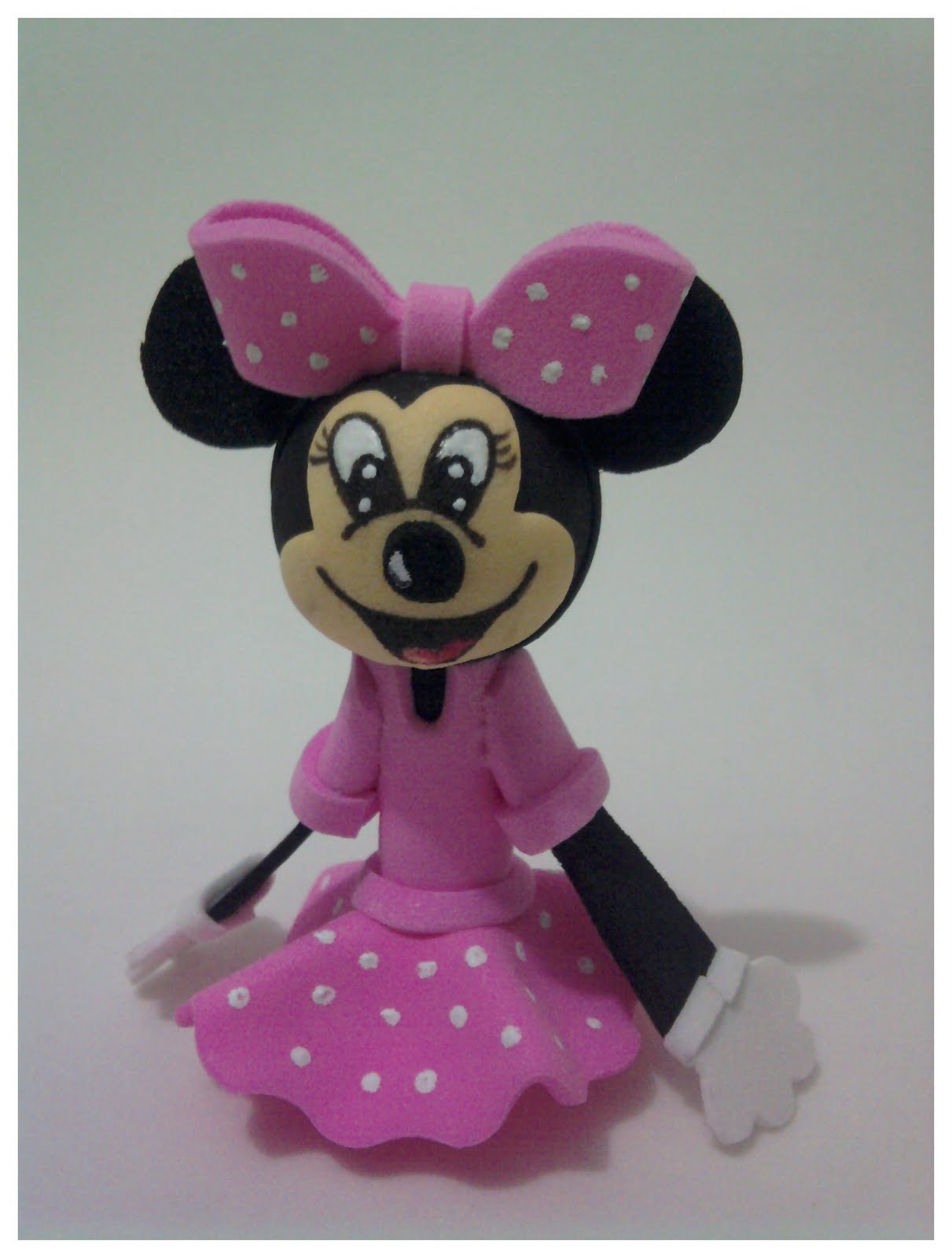 Rose EvArt's: Boneca ponteira 3D - Minnie mouse