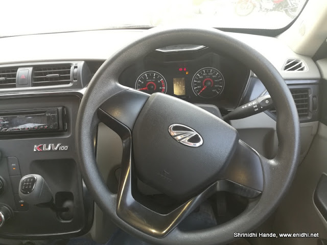 Mahindra KUV100 K2+ Feedback - eNidhi India Travel Blog