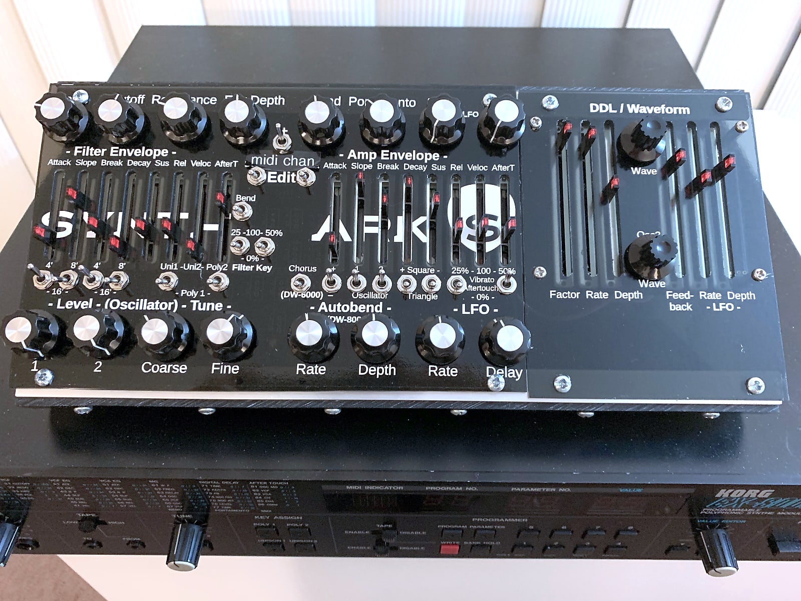 MATRIXSYNTH: Korg EX-8000 with SynthArk Controller SN 001858