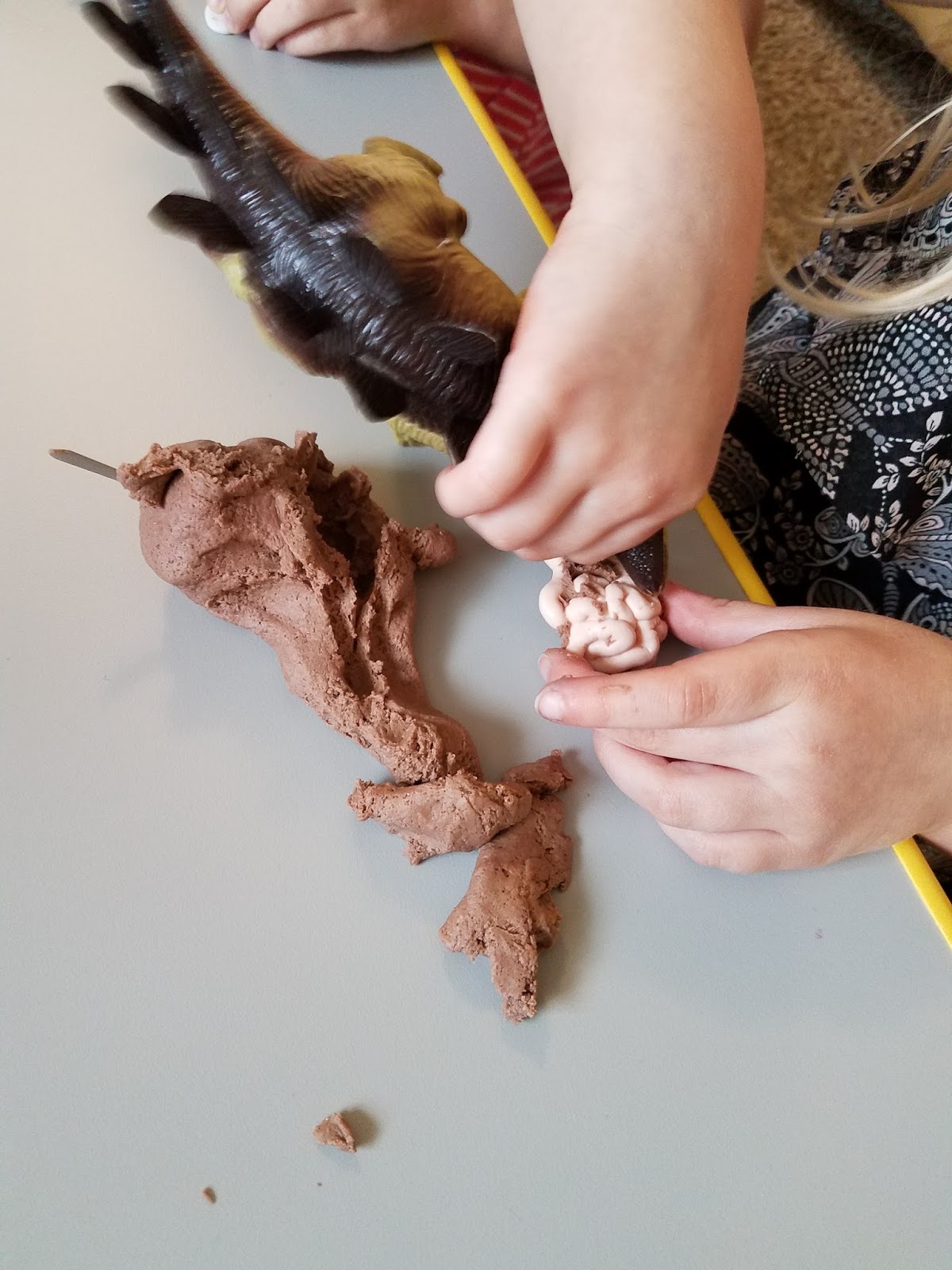 Kidspert: Sensory Play: Digging Through Dino Poop