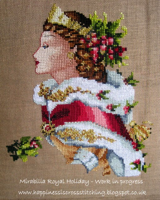 Happiness is Cross Stitching : Mirabilia Royal Holiday progress