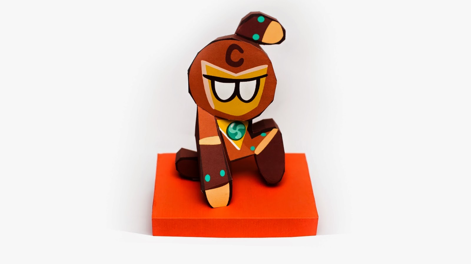 LINE Cookie - Run Hero Cookie Papercraft | Papercraft Free Download And ...