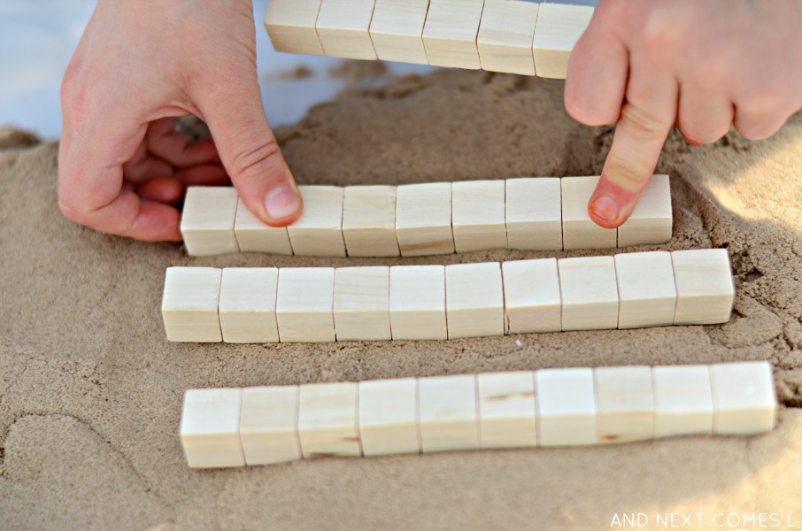 Kinetic Sand Sensory Math Activity | And Next Comes L - Hyperlexia ...