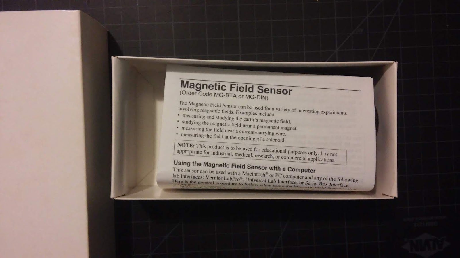 Physics is supposed to be fun!: Vernier Magnetic Field Sensor MG-BTA ...