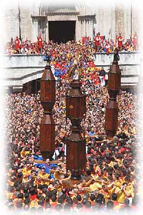 THE GIANT CANDLE RACE FROM ITALY!!