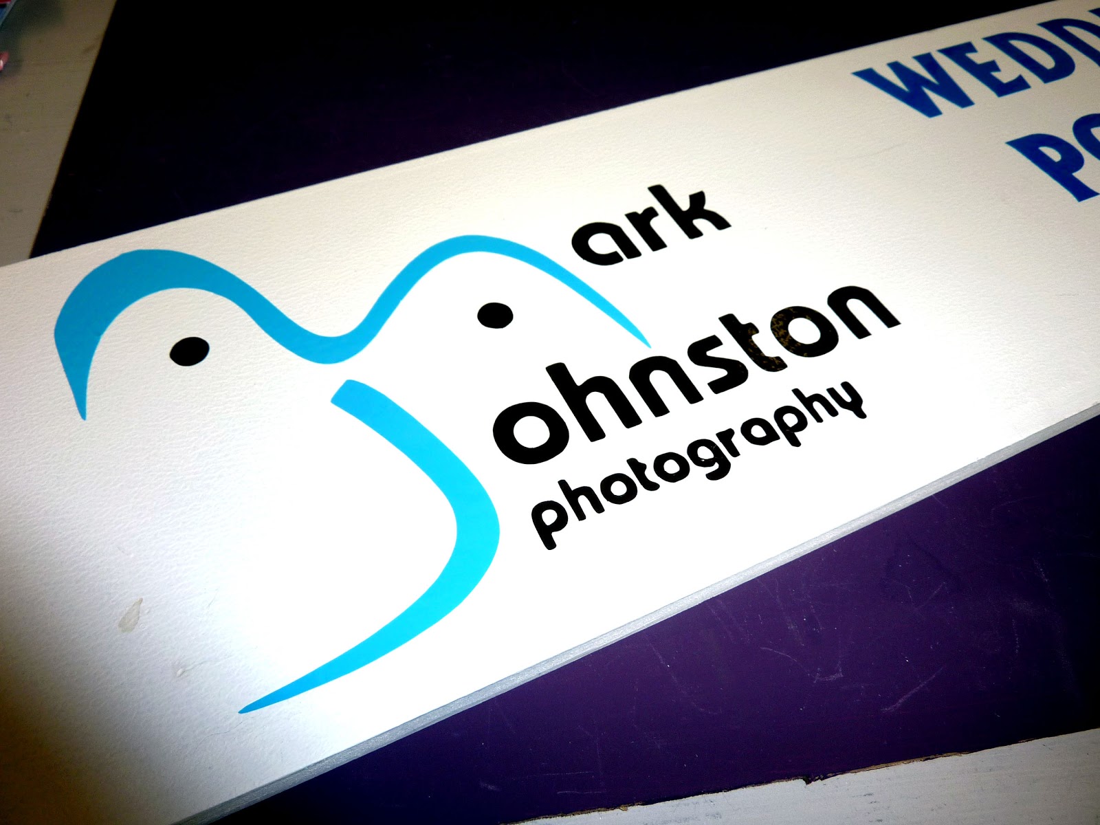 Inspired by Script: Hand Made Personalised Sign