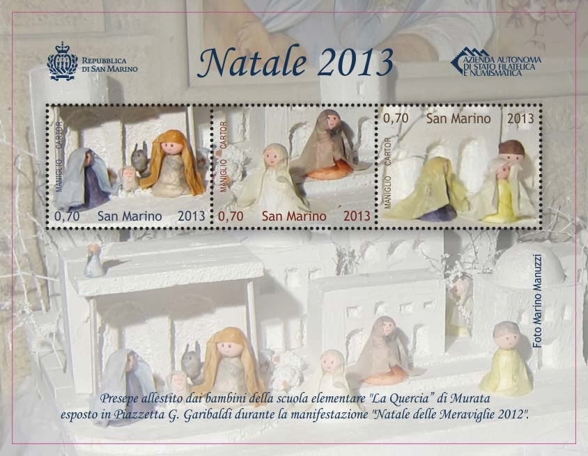 Filatelia Sacra: Greccio il Presepe di San Francesco