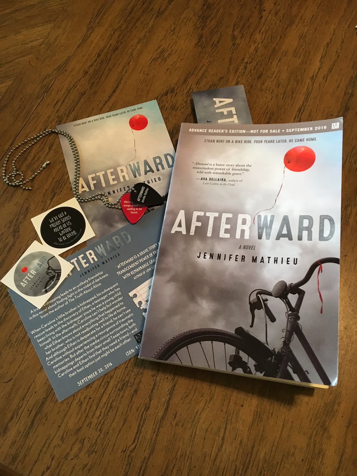 GReads!: Giveaway: AFTERWARD by Jennifer Mathieu [+ other goodies!]