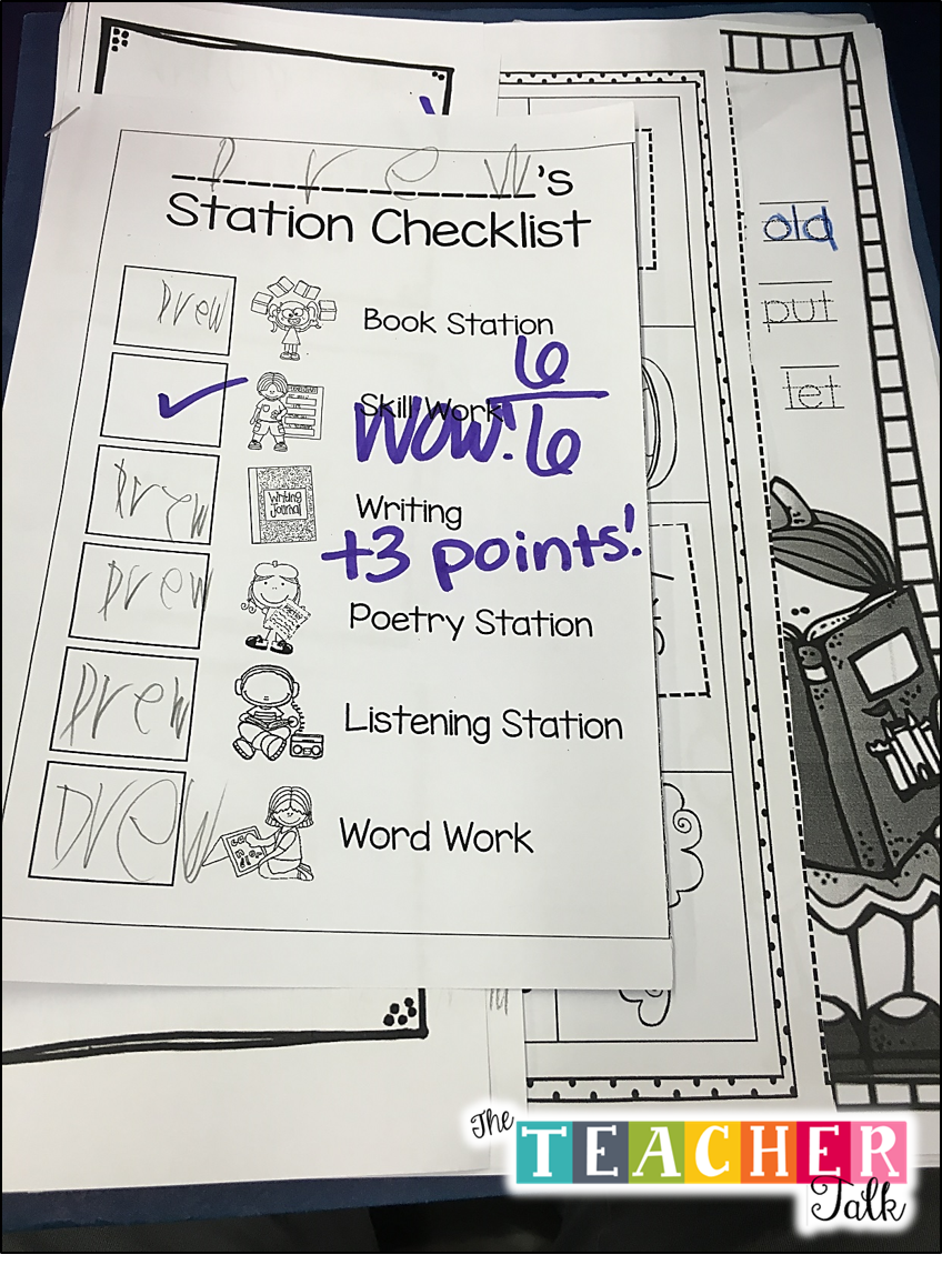 Using Checklists During Reading Stations! - The Teacher Talk