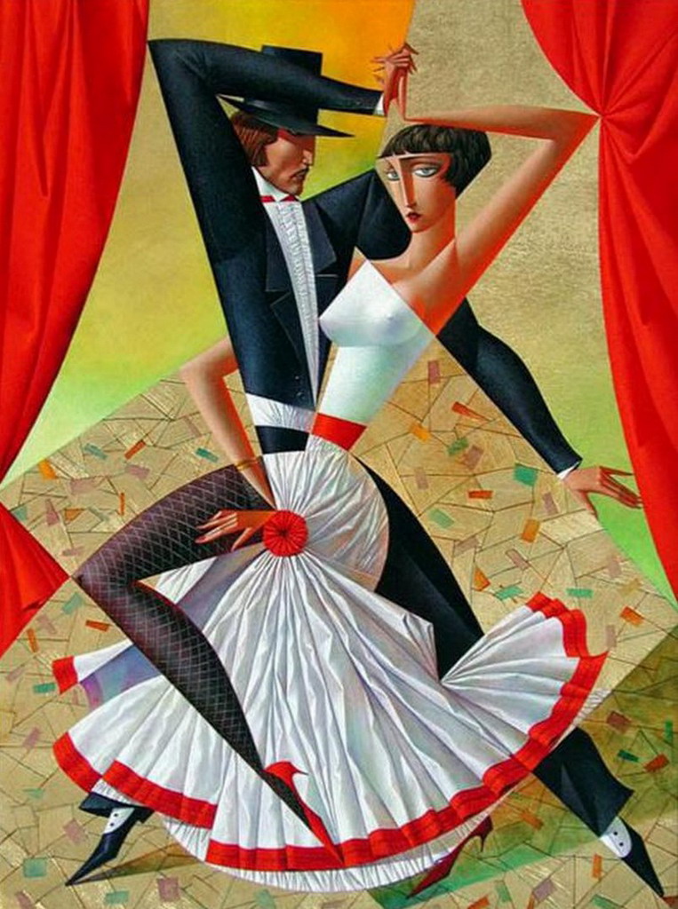 El arte es su máxima expresión : Fantástica Pintura Cubista Tendencia ...