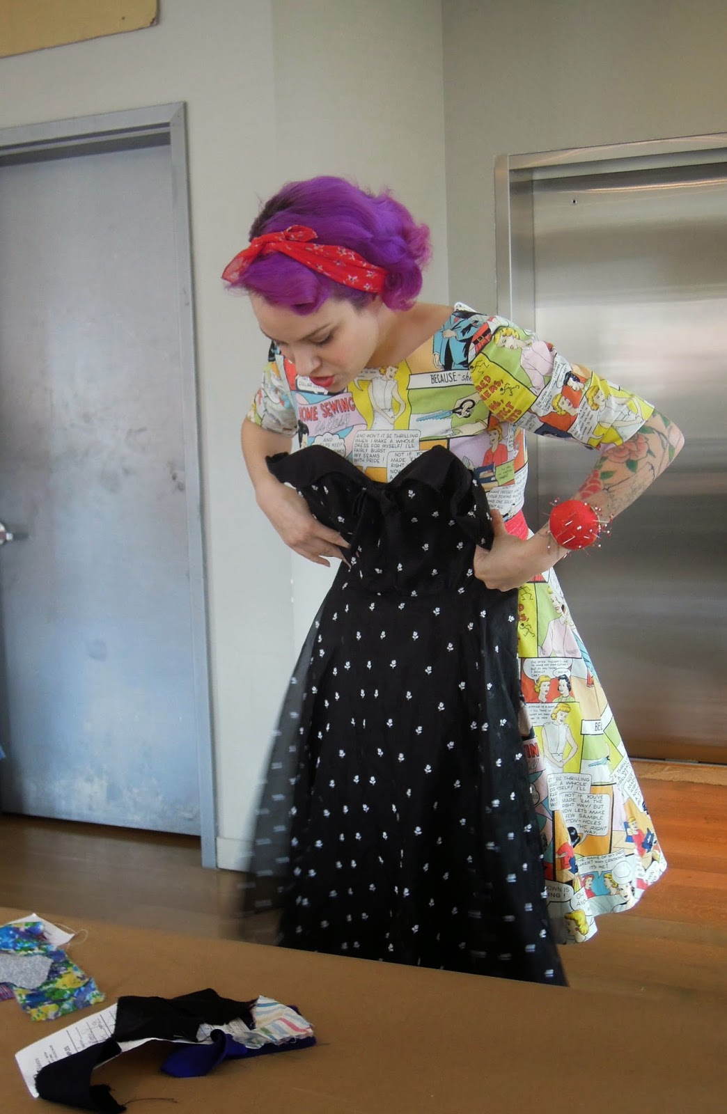 Dividing Vintage Moments : Sewing Retreat- Gertie Style