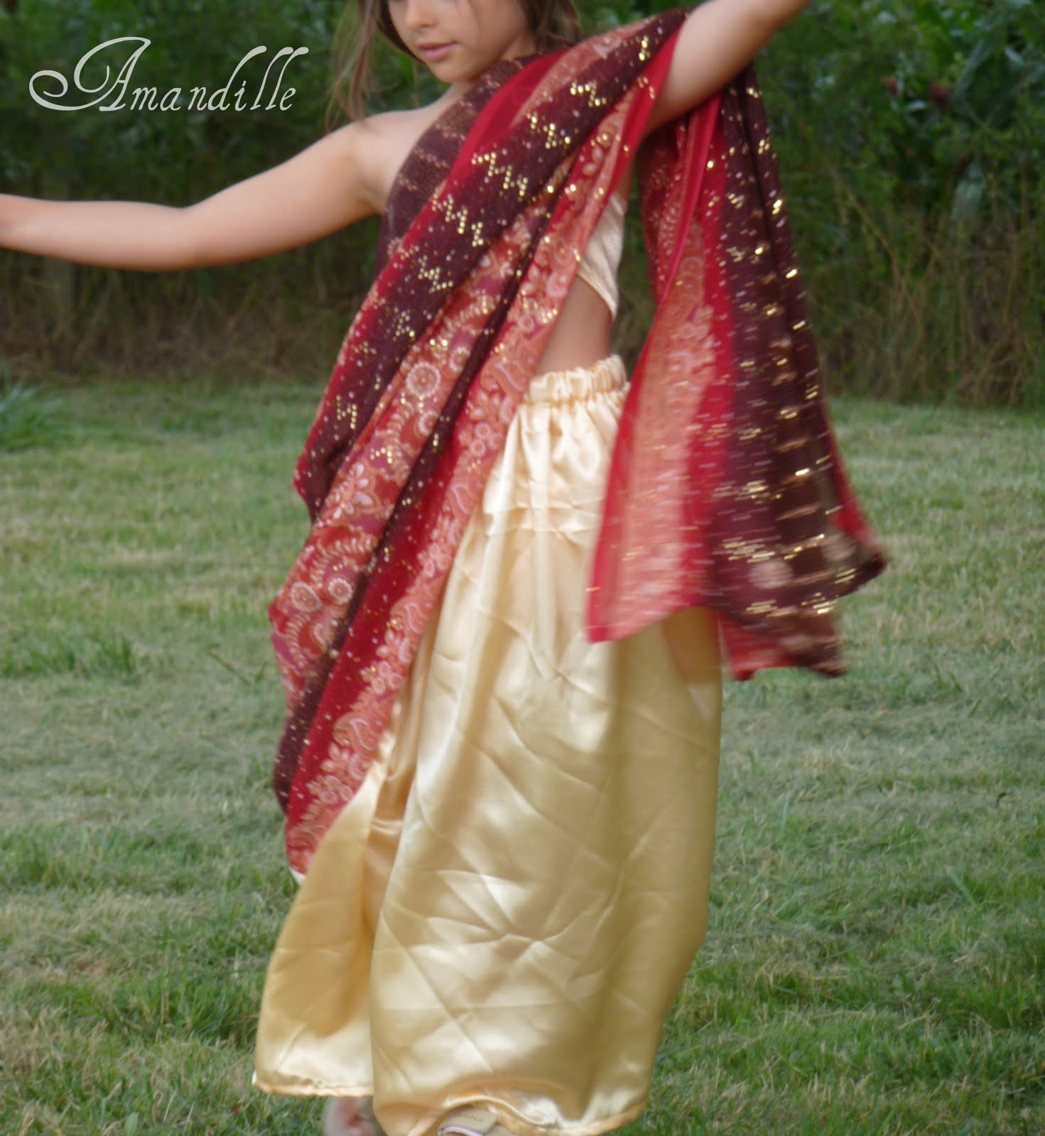 Un simili sari pour se déguiser en princesse des Indes ( tuto couture ...