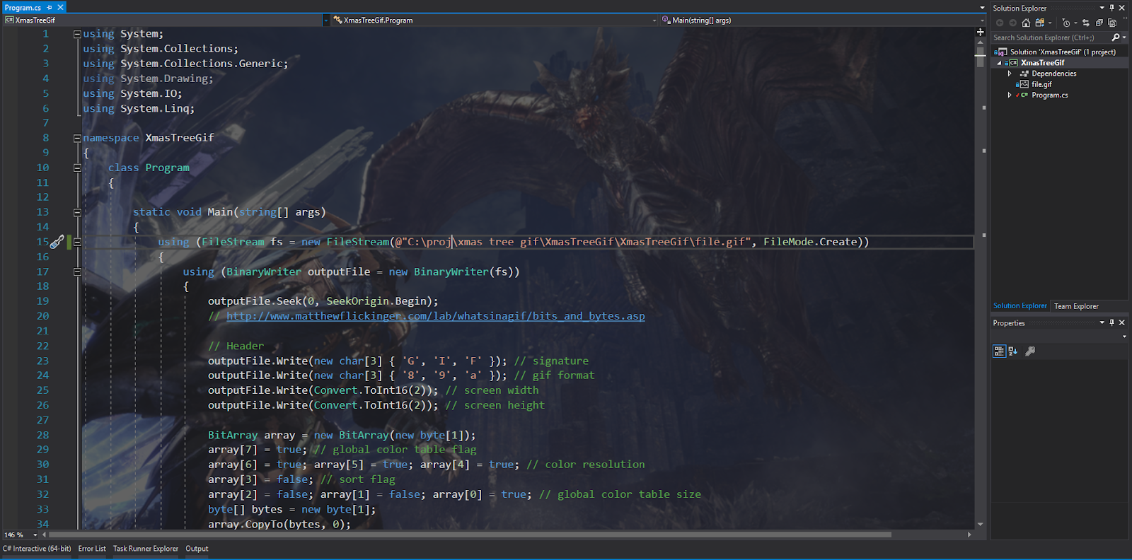 Changing the background image of the Visual Studio editor