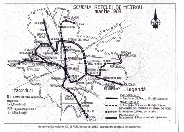 Metroul din Bucuresti - istoria sistemului de transport in subteran.