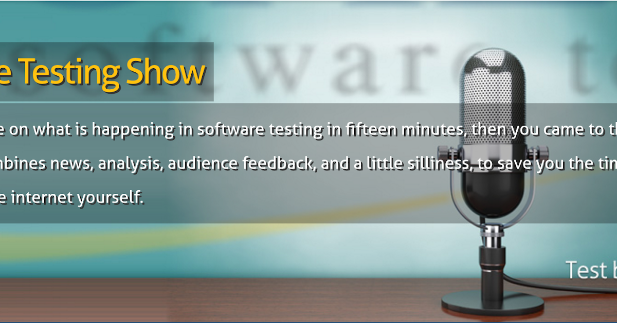 Testhead The Testing Show Is Your Show