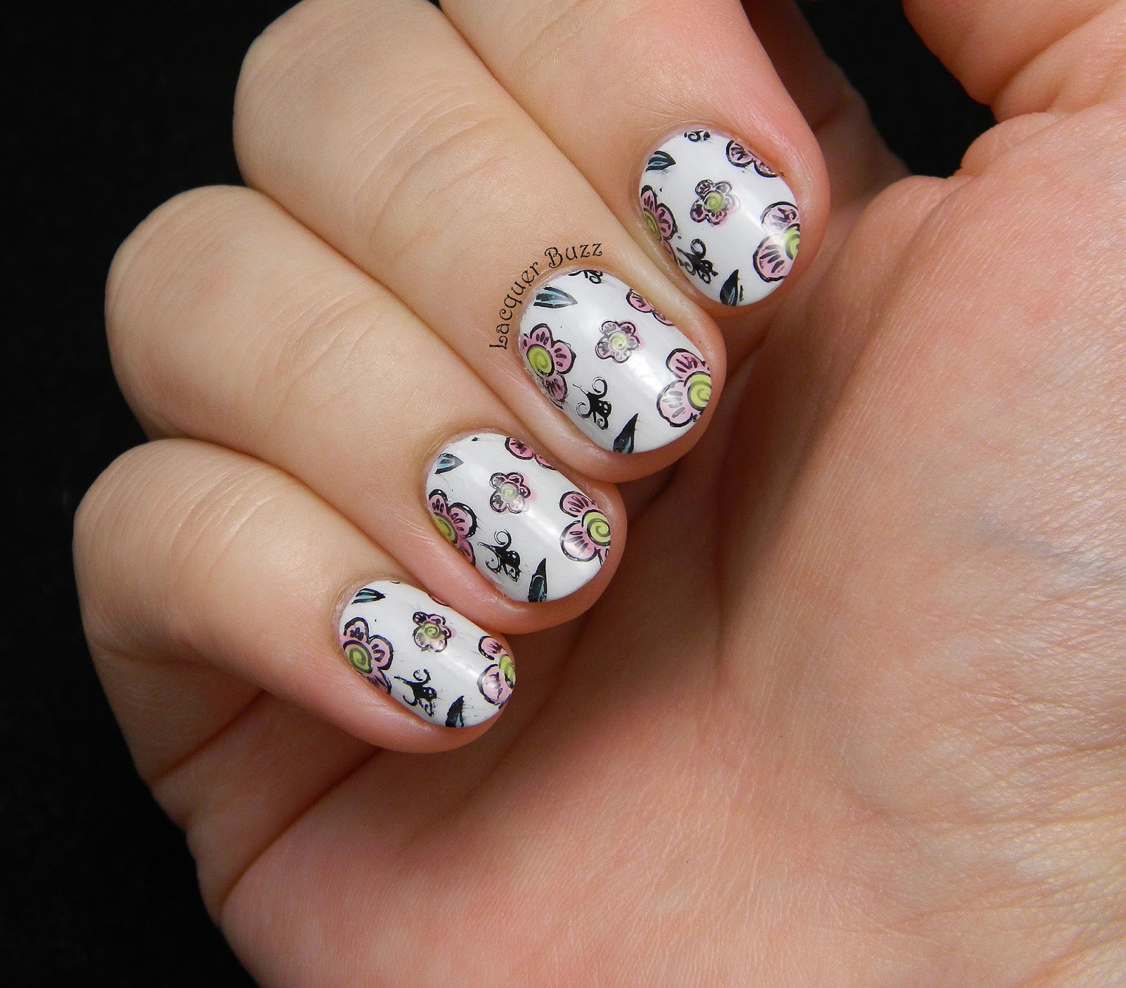 Lacquer Buzz: Alphabet Nail Art Challenge: Letter F