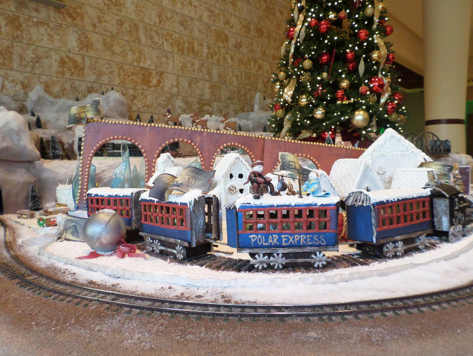 Gingerbread trains and a light show
