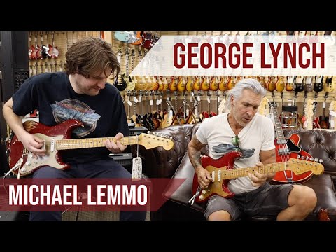 George Lynch: jamming with Michael Lemmo at Norman's Rare Guitars