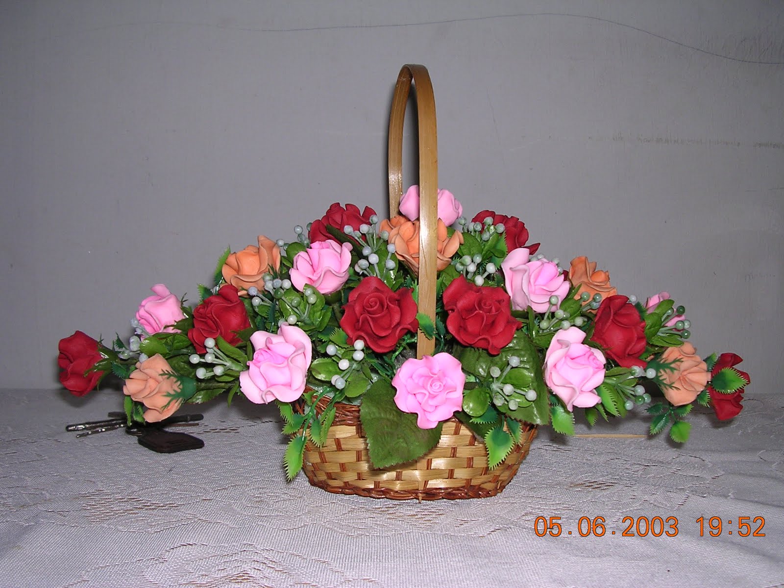 Bunga Sabun Collection: Gubahan bakul lonjong