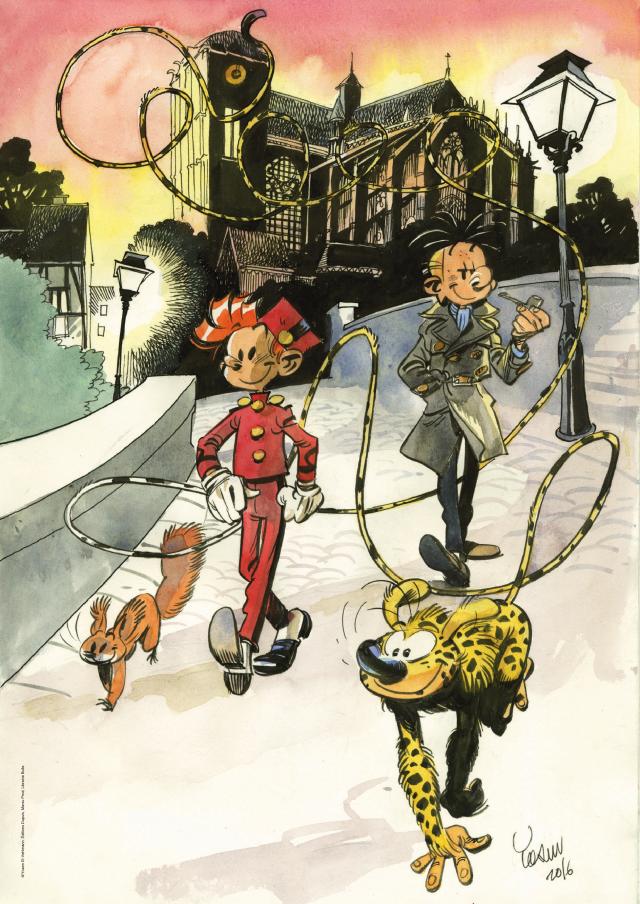 SPIROU, Ami, partout, toujours...: Une merveilleuse affiche de YOANN...
