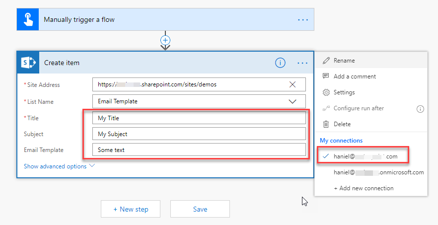 SharePoint Journey: Changing connections in a Flow