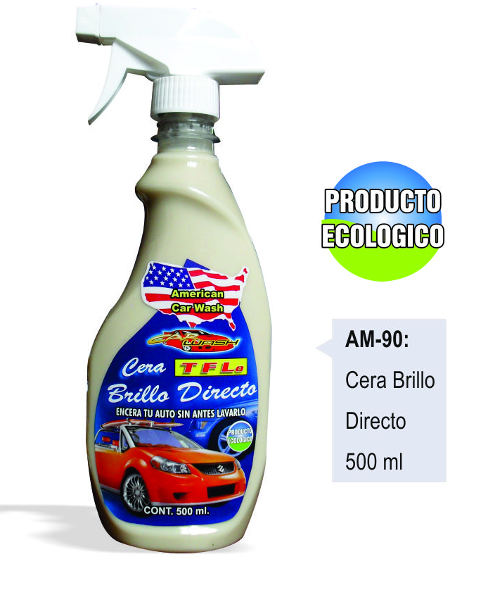 Lista de Productos Carwash: Cera Brillo Directo