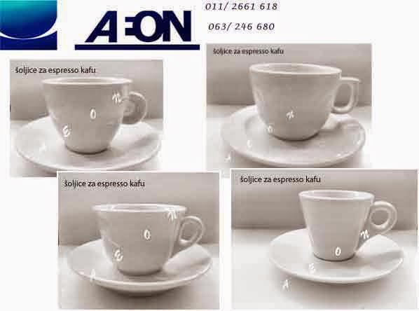 AEON oprema ugostiteljska: ŠOLJICE ZA KAFU, ČAJ, ESPRESSO, CAPPICCINO ...