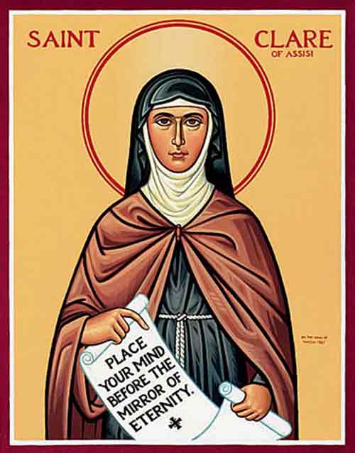 Book Reviews and More: Prayer of the Day A Prayer to St. Clare of Assisi
