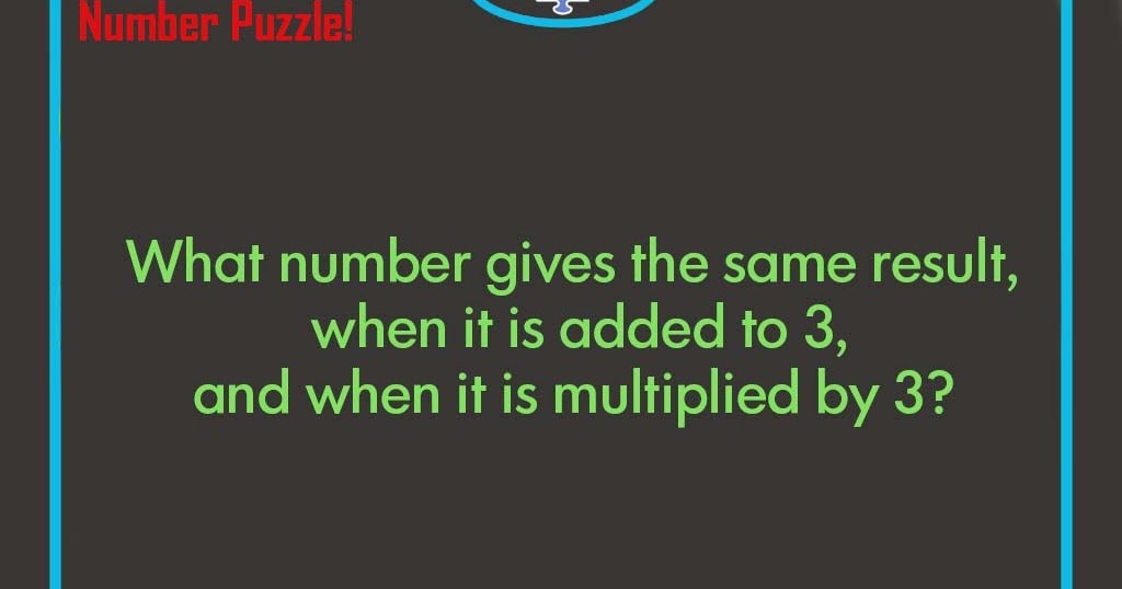 Puzzle #56 : Find the number. - Puzzle Games - Challenging Puzzles For You