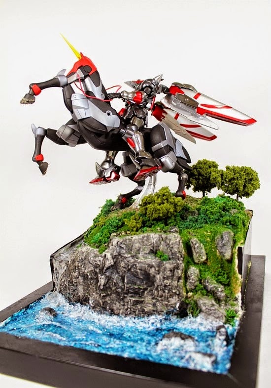 Gundam Family: HGUC 1/144 Master Gundam + Fuunsaiki Diorama Custom Build